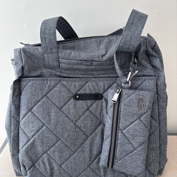 lug | Bags | Lug Gray Quilted Weekender Bag | Poshmark